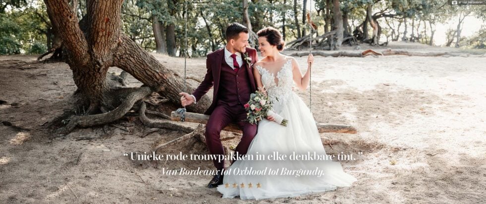 Rood trouwpak kopen? Rood trouwpak op maat | Rietbergh.com